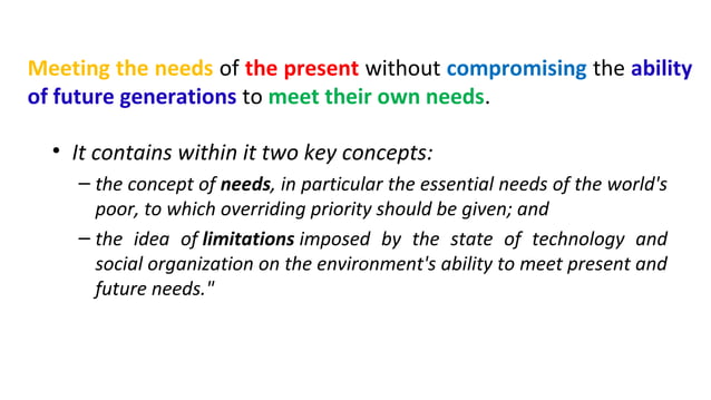 sustainable development introduction, basics and importance | PPT