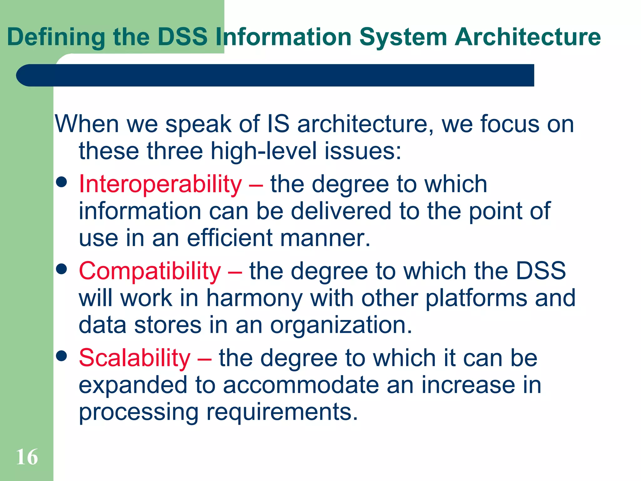 Lecture9 Systems The Systems Perspective Of A Dss | PPT