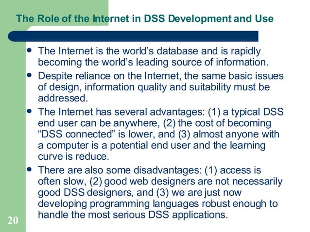 Lecture9 Systems The Systems Perspective Of A Dss | PPT