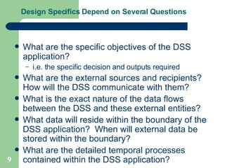 Lecture9 Systems The Systems Perspective Of A Dss | PPT
