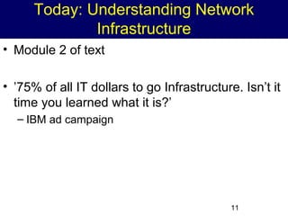 understanding networked infrastructure | PPT