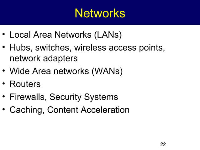 understanding networked infrastructure | PPT | Computer Networking ...