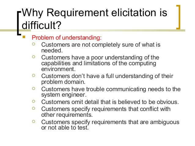 Lecture 9 understanding requirements
