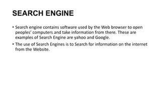 Lec ture 9 using the internet | PPTX