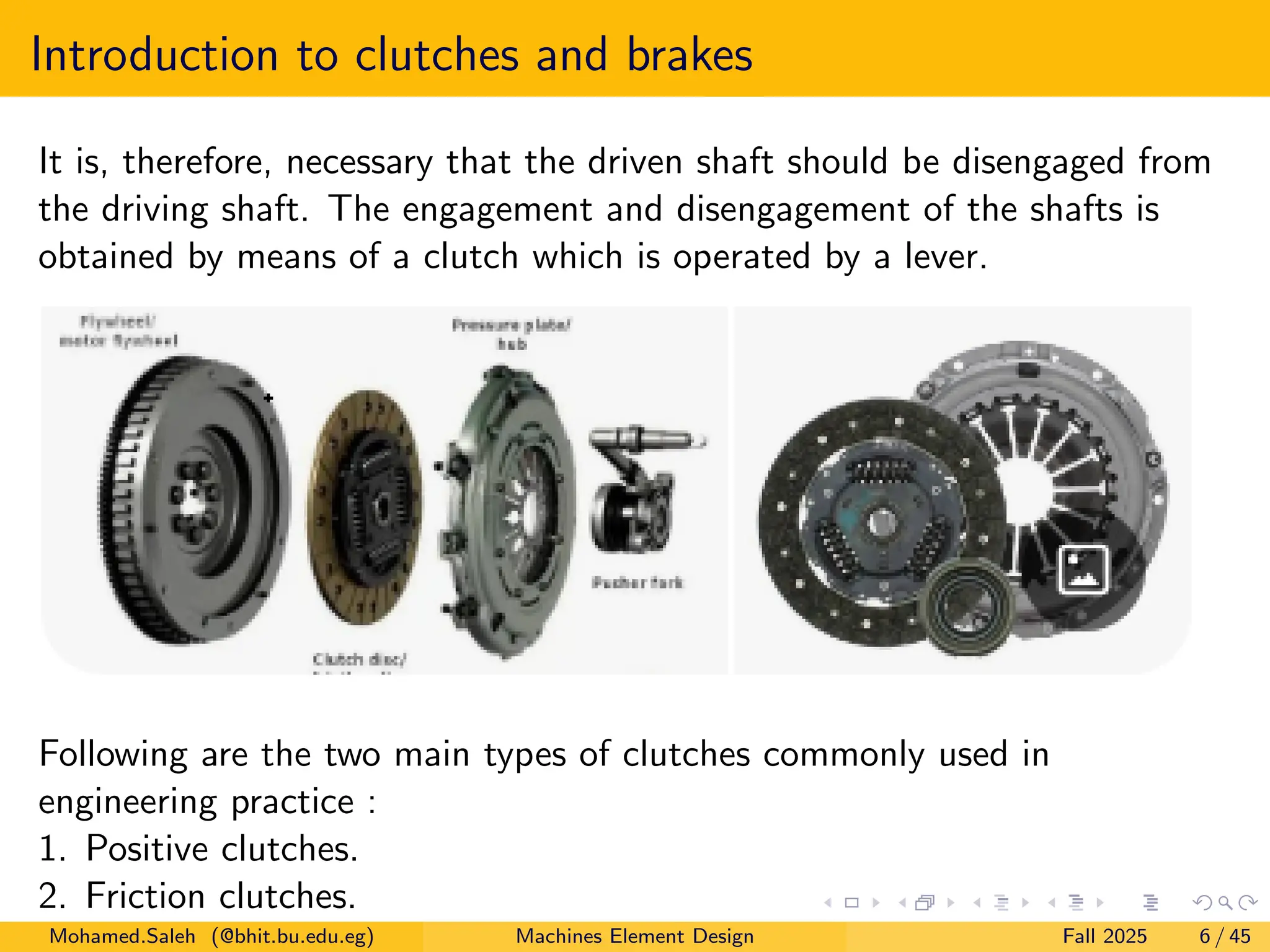 Lecture 09: Design of Clutches and Brakes | PDF