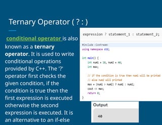 Comprehensive Guide to Decision Making in C++ Programming | PPTX