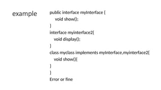 Lecture 9a Interface.pptxdytfhyggtdfggfghff | PPTX | Programming ...