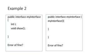 Lecture 9a Interface.pptxdytfhyggtdfggfghff | PPTX | Programming ...