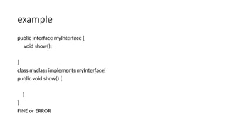Lecture 9a Interface.pptxdytfhyggtdfggfghff | PPTX | Programming ...