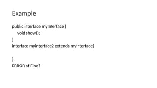 Lecture 9a Interface.pptxdytfhyggtdfggfghff | PPTX | Programming Languages | Computing