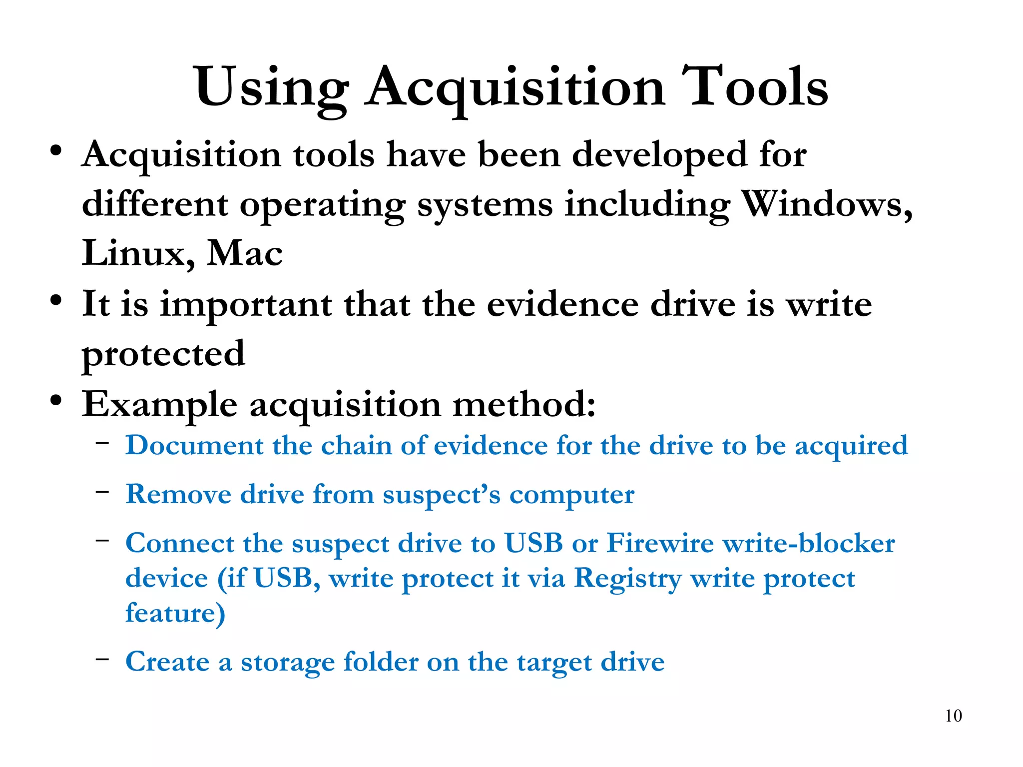 Lecture 9 and 10 comp forensics 09 10-18 file system | PPT