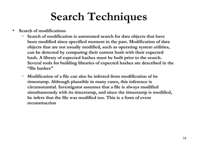 Lecture 9 and 10 comp forensics 09 10-18 file system | PPT