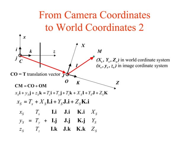 Lecture9 camera calibration | PDF