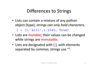Lecture 9 composite types | PDF