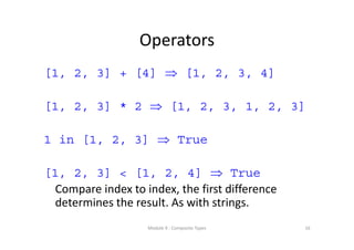Lecture 9 composite types | PDF