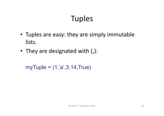 Lecture 9 composite types | PDF