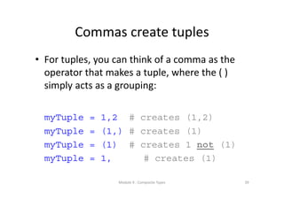Lecture 9 composite types | PDF
