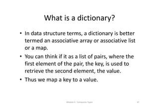 Lecture 9 composite types | PDF