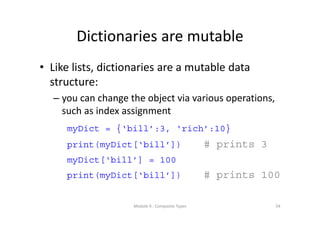 Lecture 9 composite types | PDF