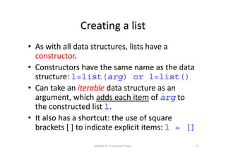 Lecture 9 composite types | PDF