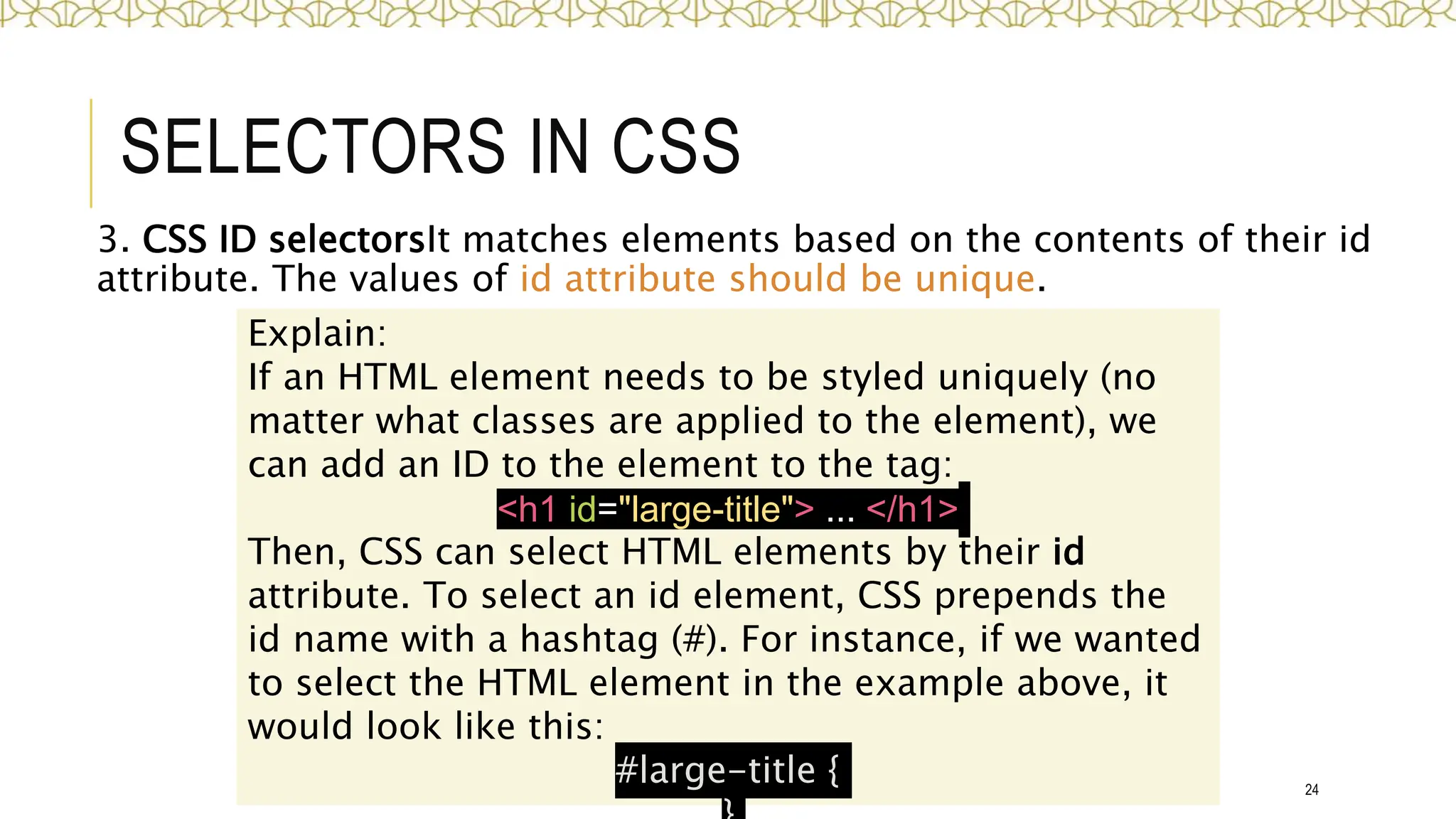 Lecture 9 CSS part 1.pptxType Classification | PPT