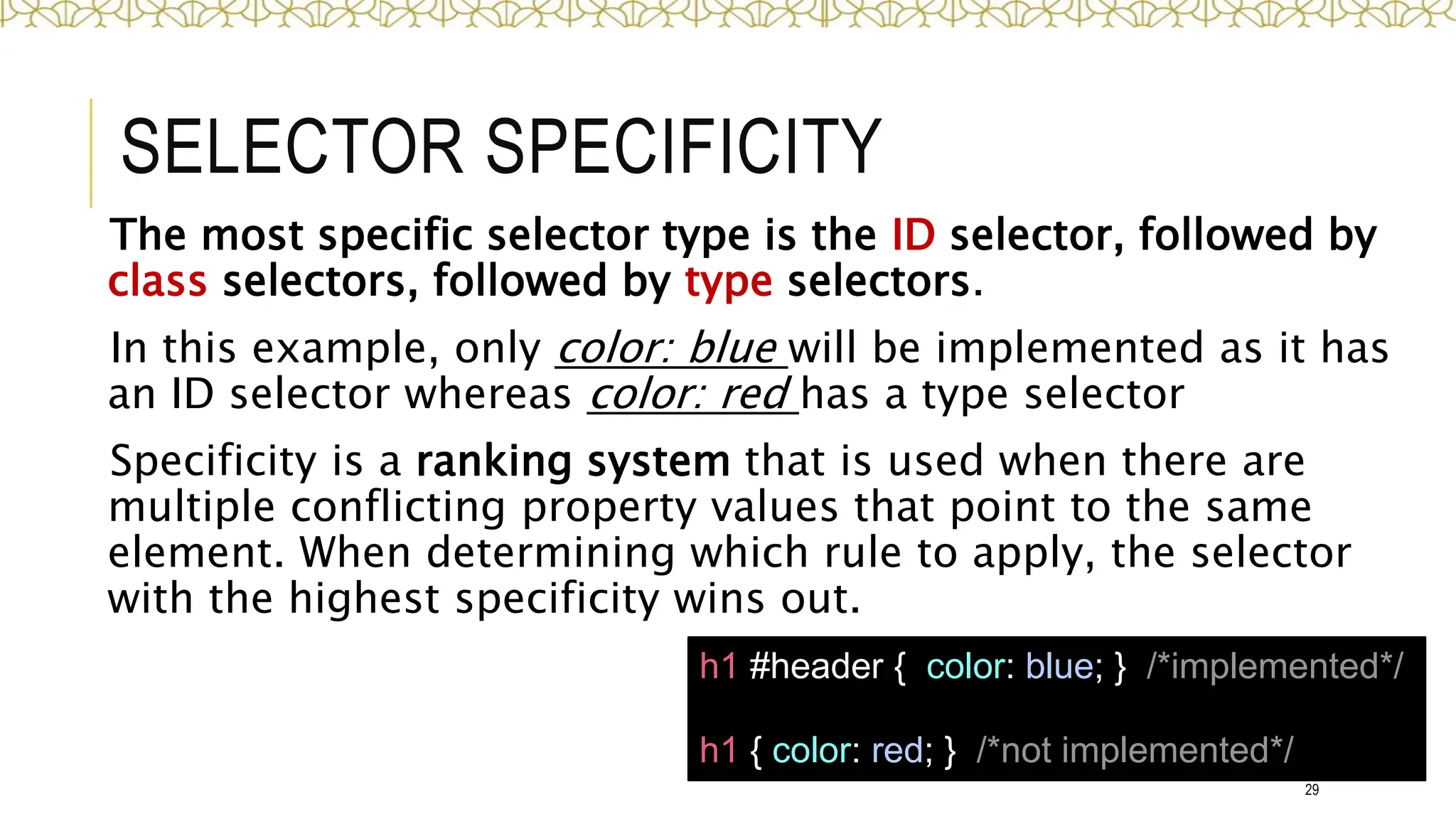 Lecture 9 CSS part 1.pptxType Classification | PPT