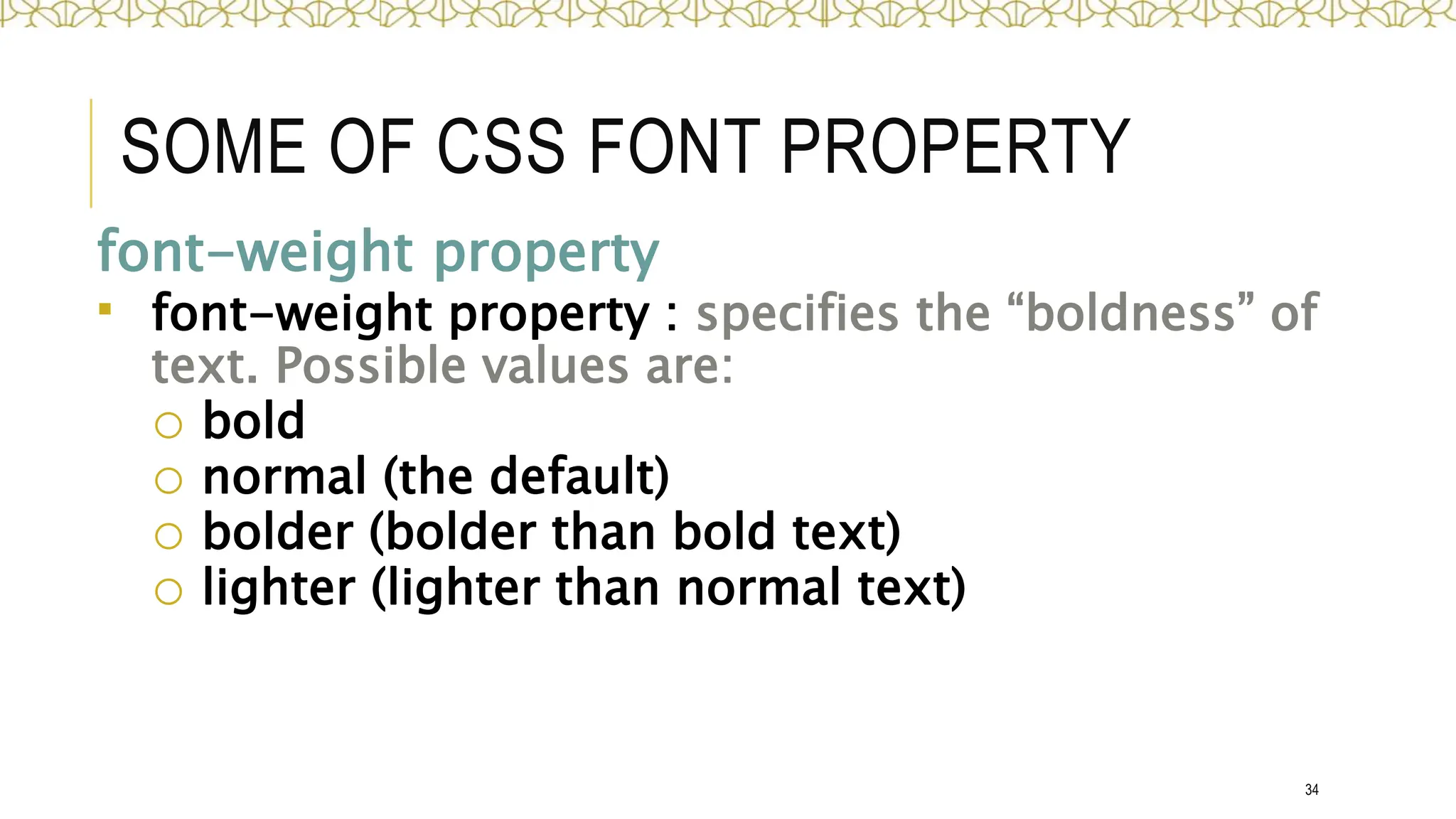 Lecture 9 CSS part 1.pptxType Classification | PPT