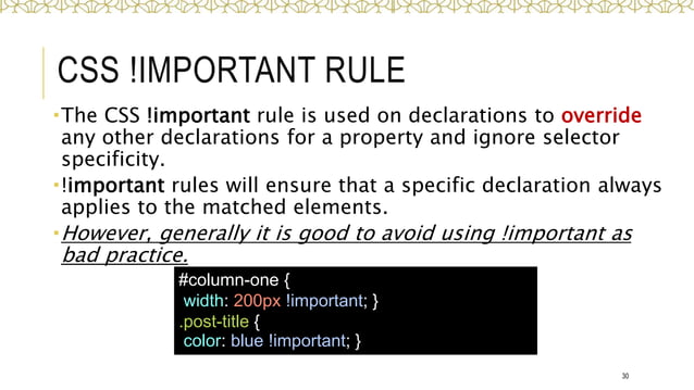 Lecture 9 CSS part 1.pptxType Classification | PPT