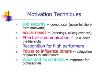 Lecture 9, Delegation and Motivation.ppt