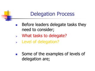 Lecture 9, Delegation and Motivation.ppt