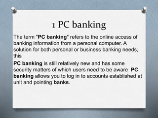 Lecture 9 e banking, benifits of eb, procedure of eb | PPT