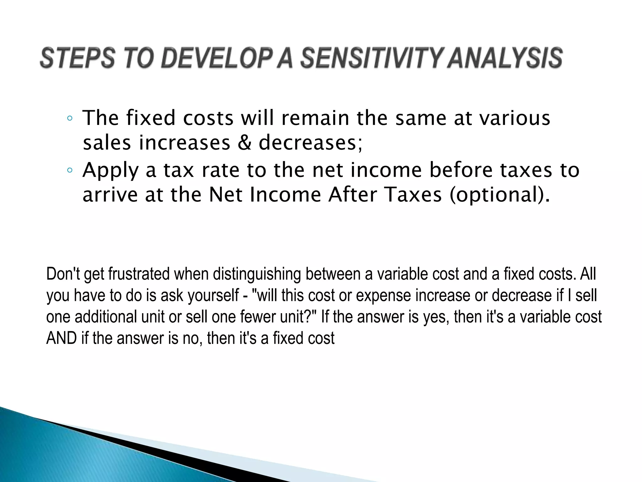 SEE Sensitivity Analysis | PPTX | Stocks and Bonds | Personal Investing