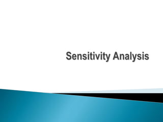 SEE Sensitivity Analysis | PPTX