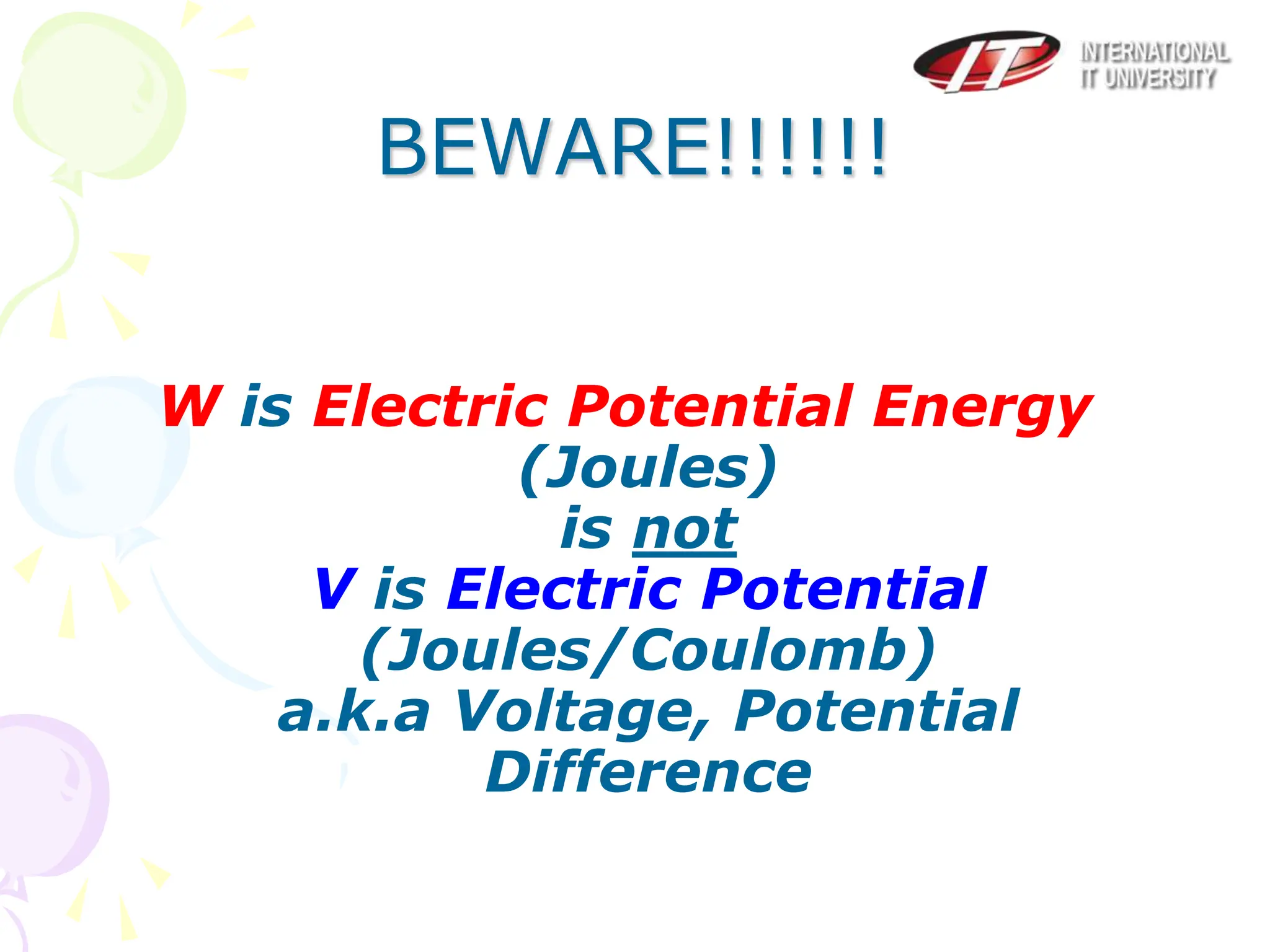 Lecture 9 Electric Potential.ppt