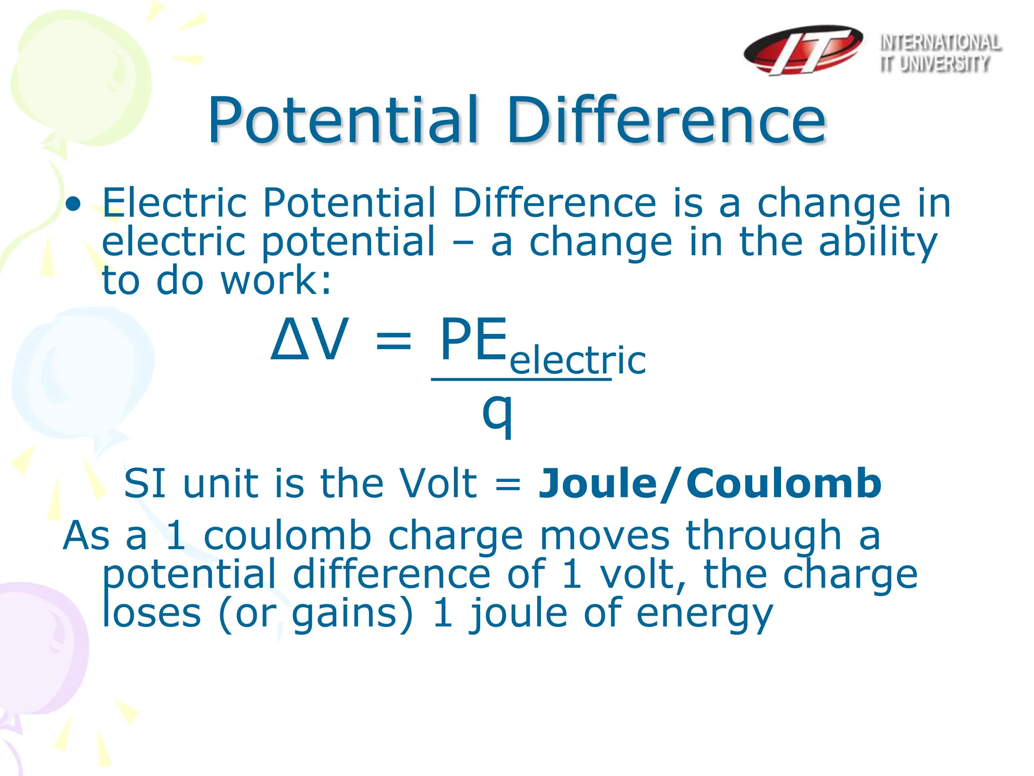 Lecture 9 Electric Potential.ppt