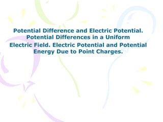 Lecture 9 Electric Potential.ppt