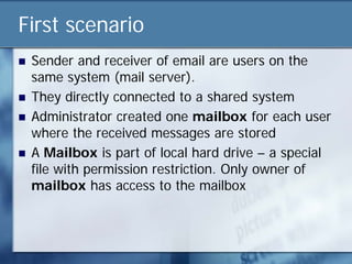 Lecture 9 electronic_mail_representation_and_transfer | PPT