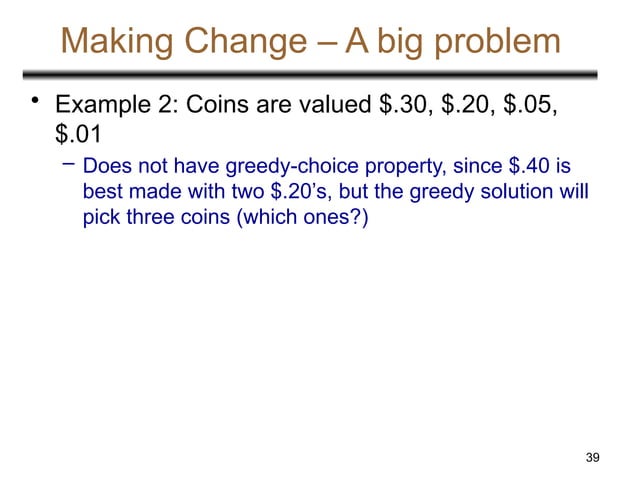 Design And Analysis Of Algorithms Greedy Algorithm Ppt 9351