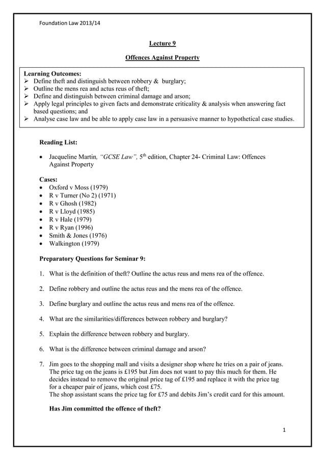 Lecture 9 handout 1 | PDF
