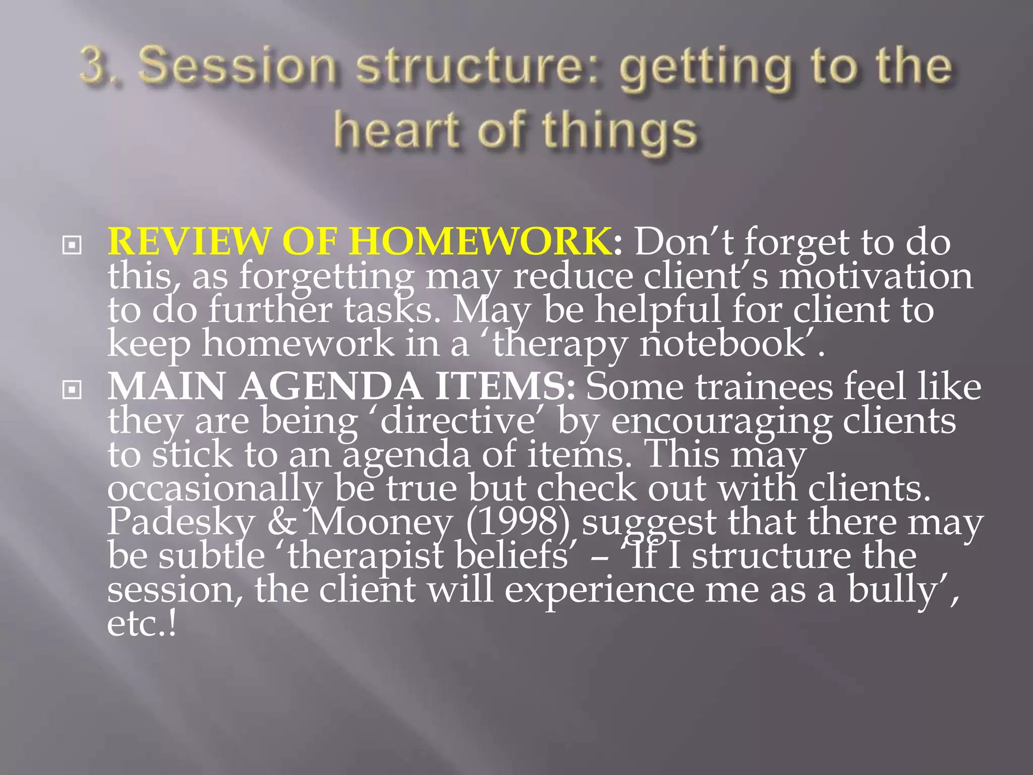 Lecture 9 homework in cbt | PPTX