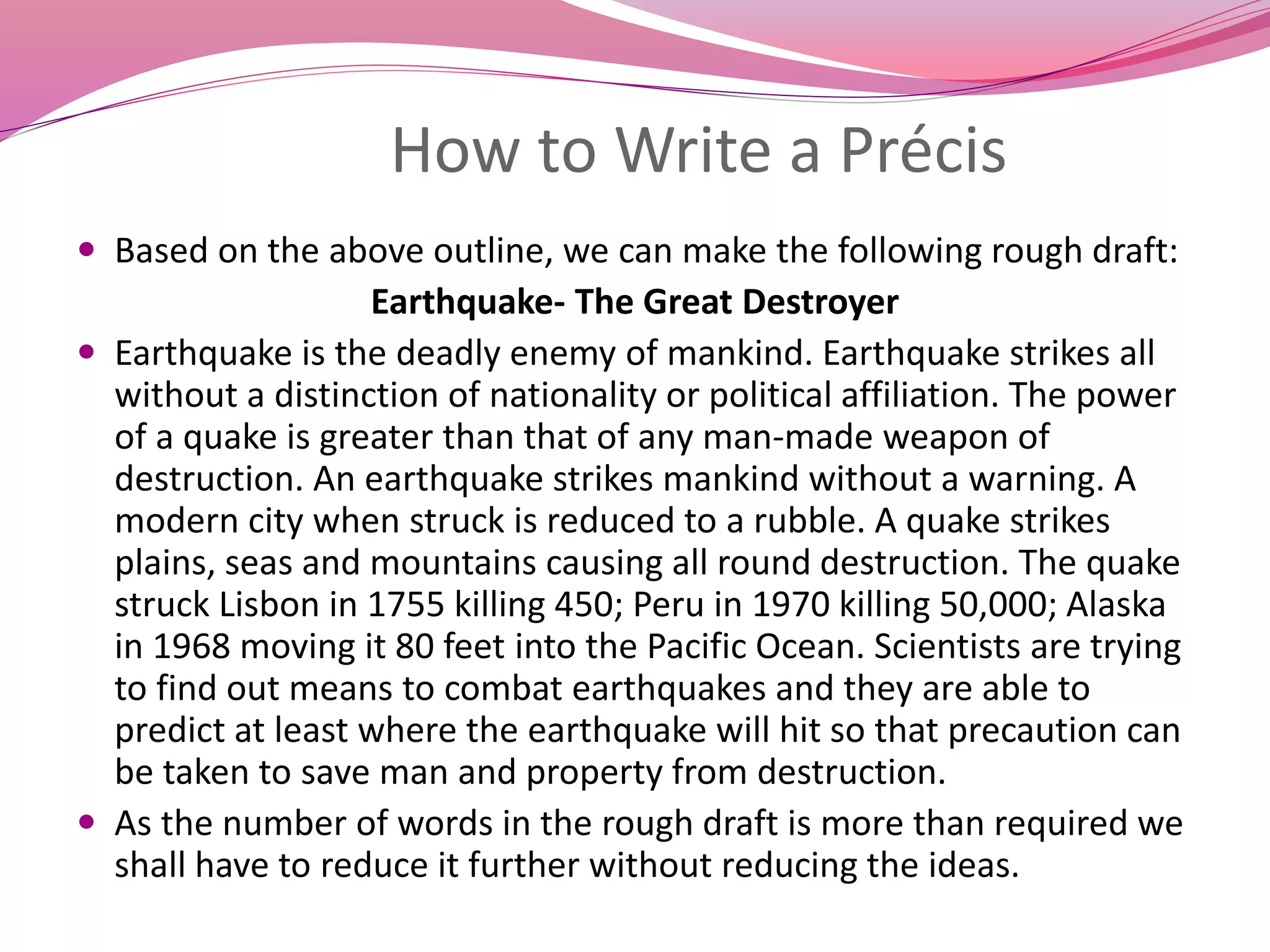 Lecture 9 How to Write a Precis - 2.ppt