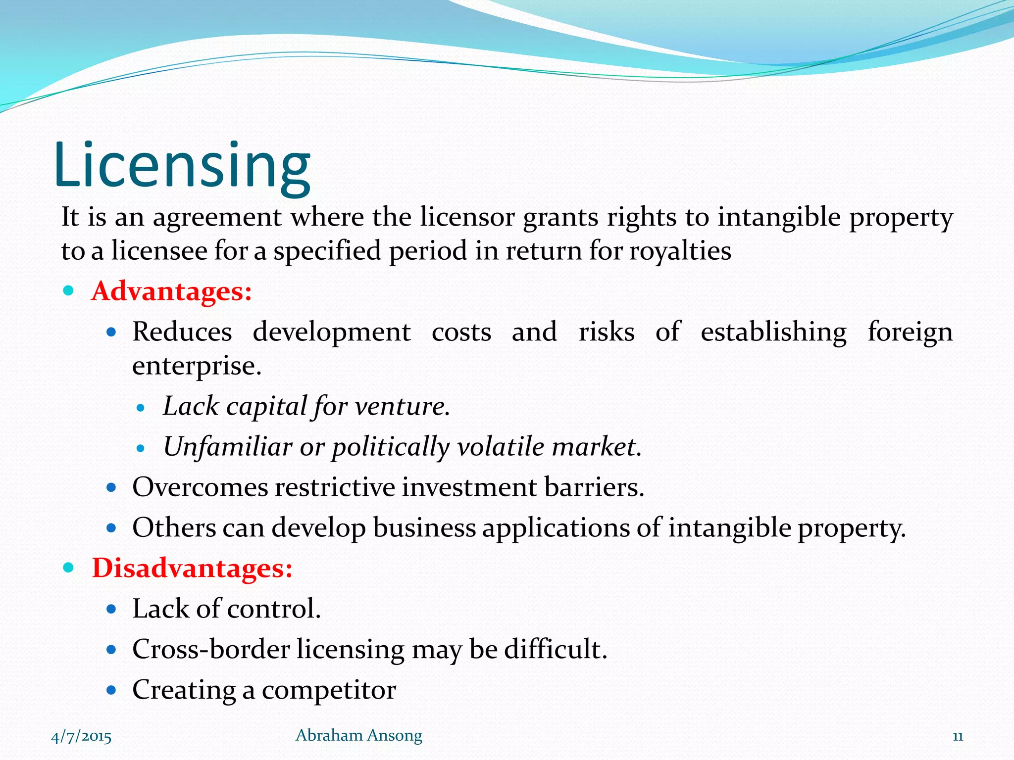 Lecture 9; international trade | PDF