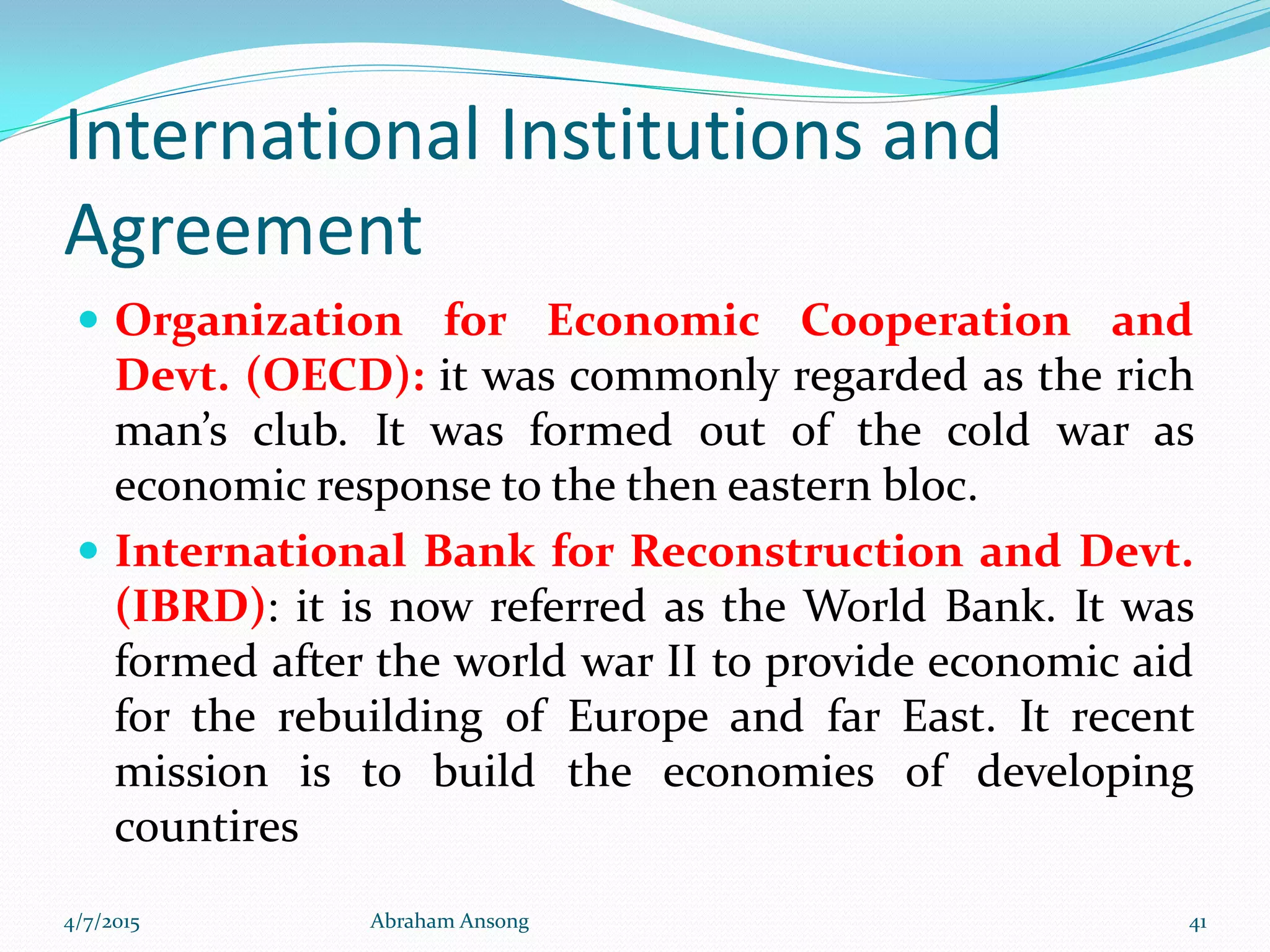 Lecture 9; international trade | PDF