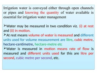 Lecture 9 Irrigation water measurement.pptx