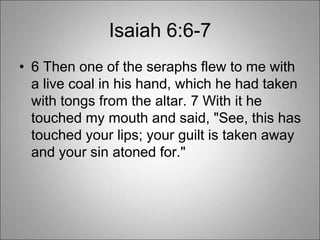 Lecture 9; Isaiah 6 | PPTX