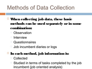 Lecture 9 job analysis | PPT