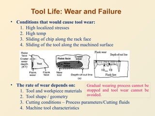 lecture 9 Machining - Tool wear powerpoint | PPT