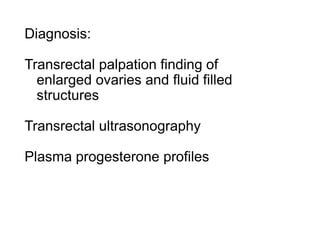 Lecture 9 Ovarian cysts in domestic animals | PDF