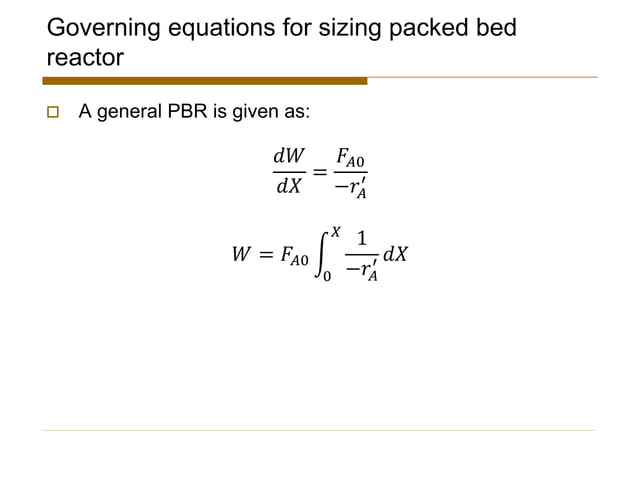 Lecture 9_Packed Bed Reactor Design_FIR.pdf | Chemistry | Science