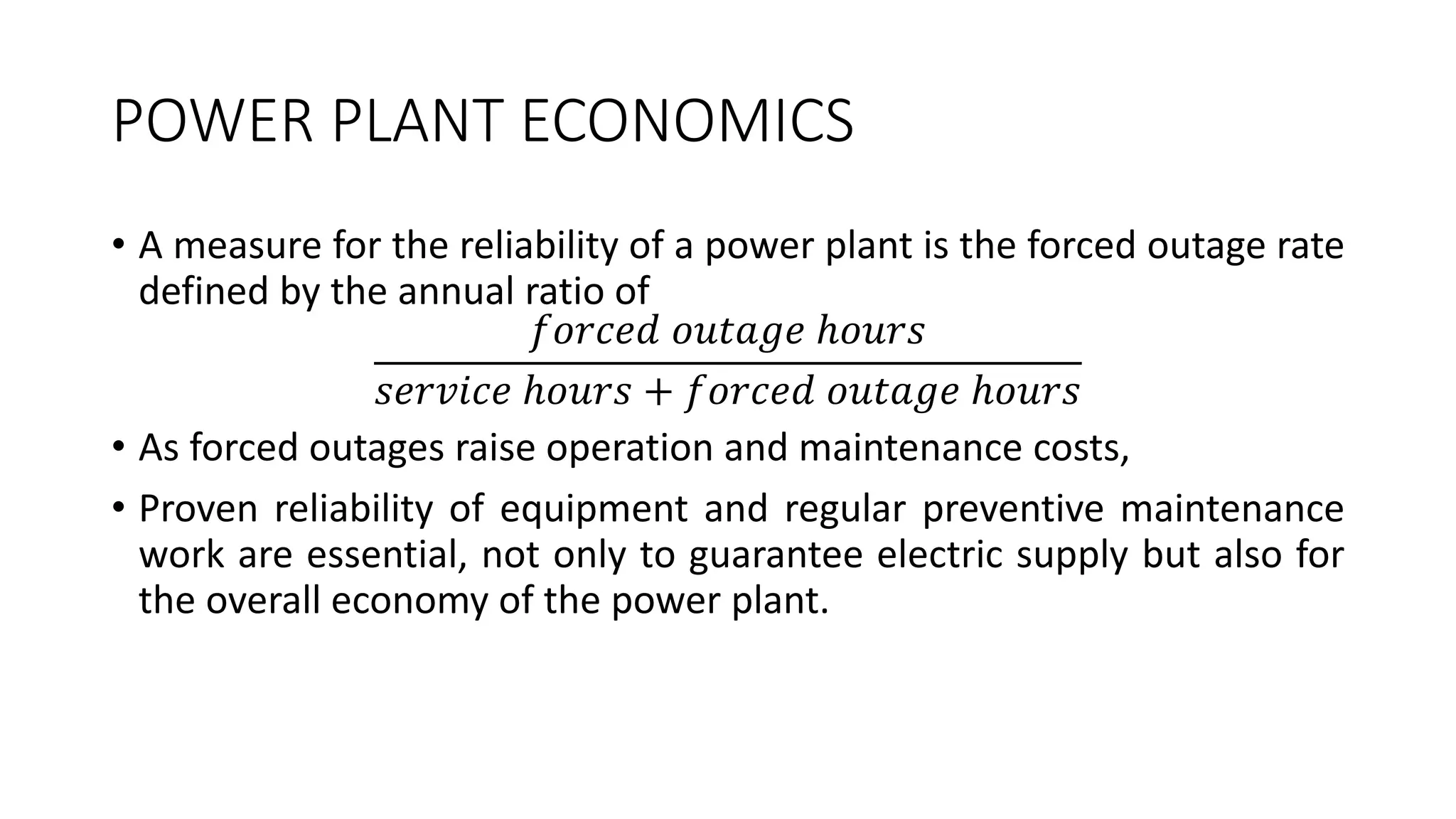 Lecture 9 plant economics | PPTX | Gas and Electric | Home Utilities